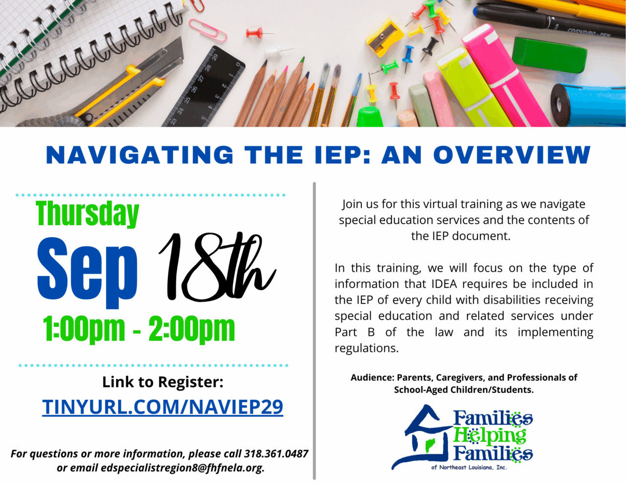 Navigating The IEP: AN Overview - Families Helping Families of ...